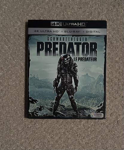 Predator (4K Ultra HD + Blu Ray 1987) W/Rare OOP Slipcover (MINT ...