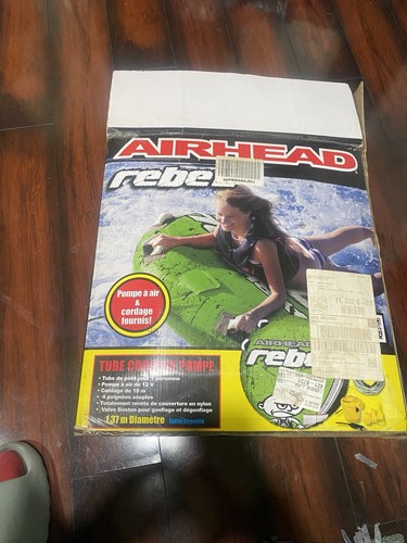 Airhead Rebel Durable Green Towable Tube Kit with Rope | eBay