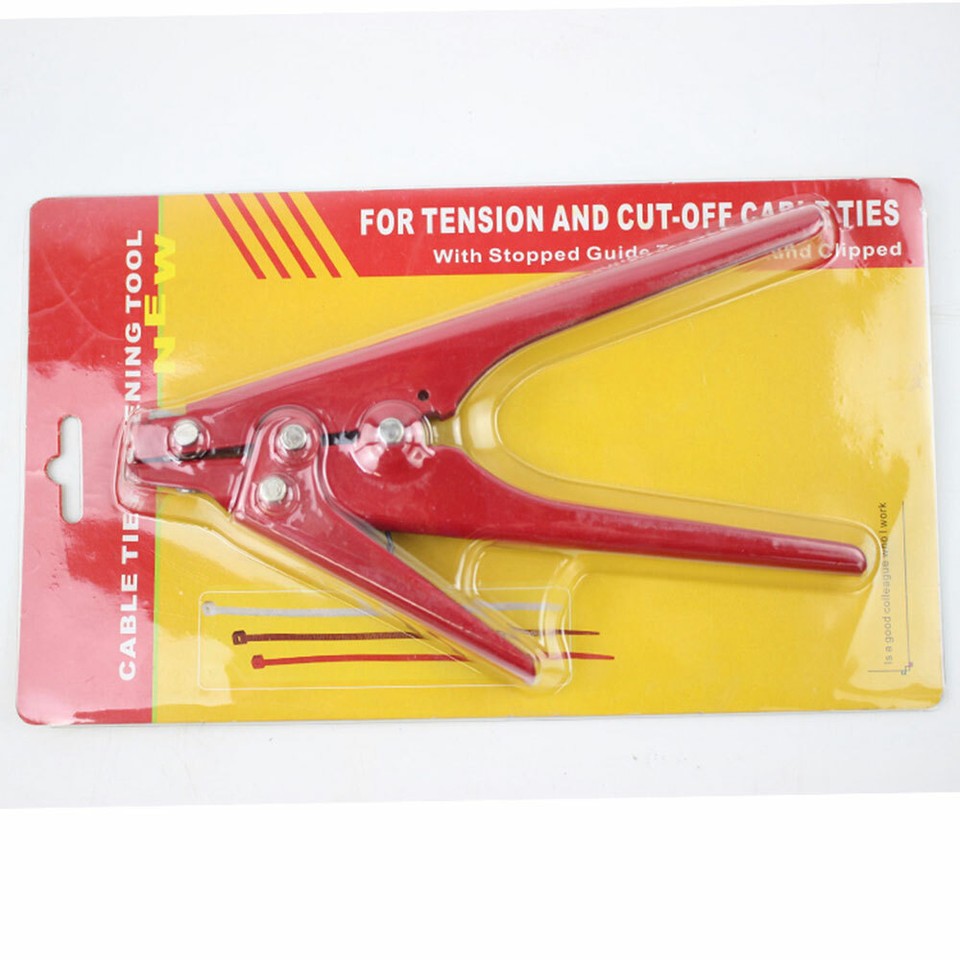 Nylon Cable Belt Wire Zip Tie Tension Gun Fasten String Strap Cutter ...