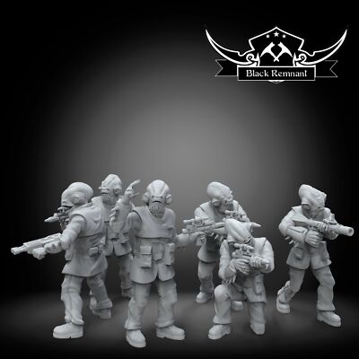 Fish Fleet Troopers Set of 6 | 35mm | SW Legions | DnD Miniatures ...