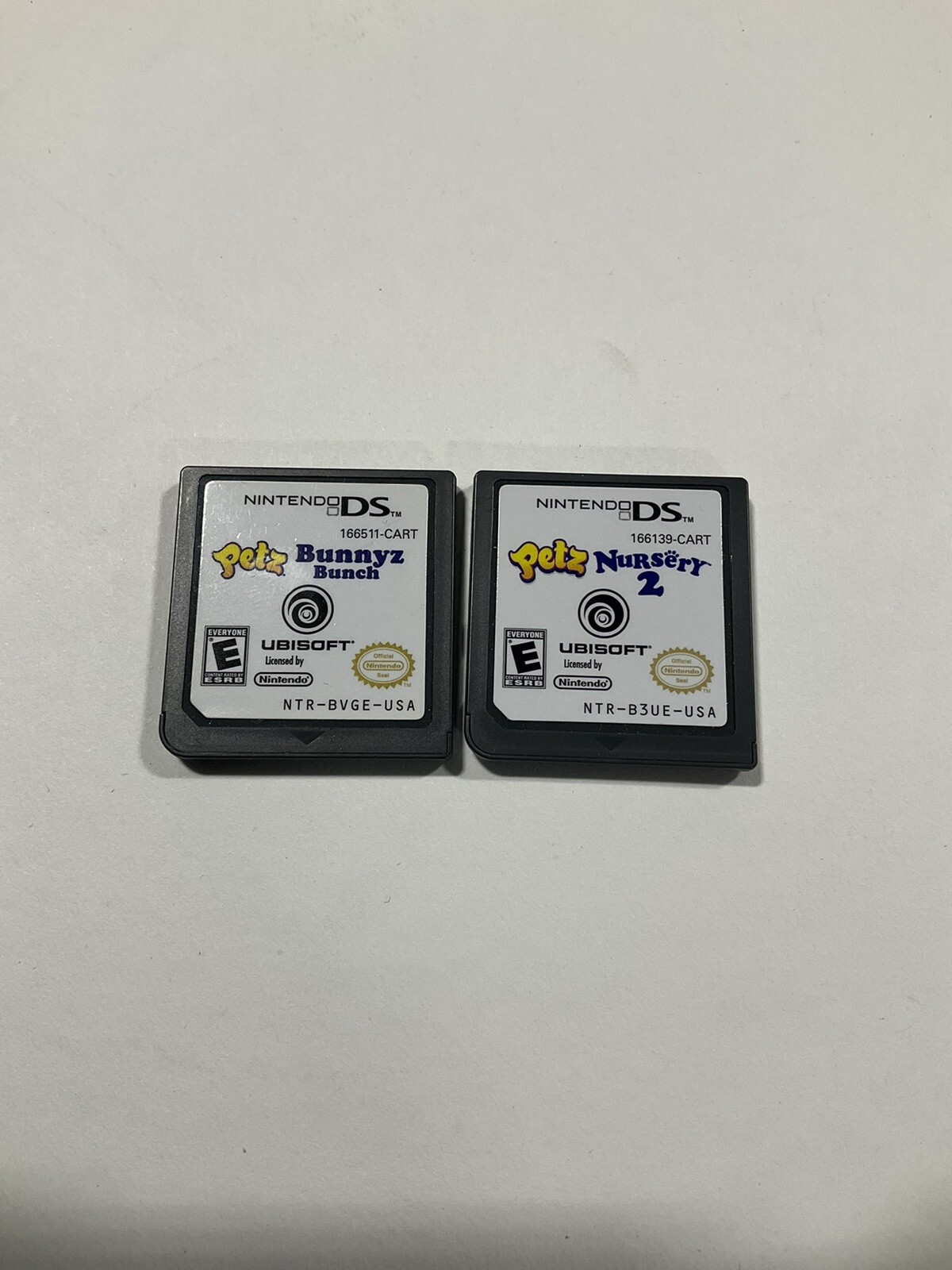 Petz Bunnyz Bunch and Petz Nursery 2 Set Pair Of Nintendo DS Games Only ...