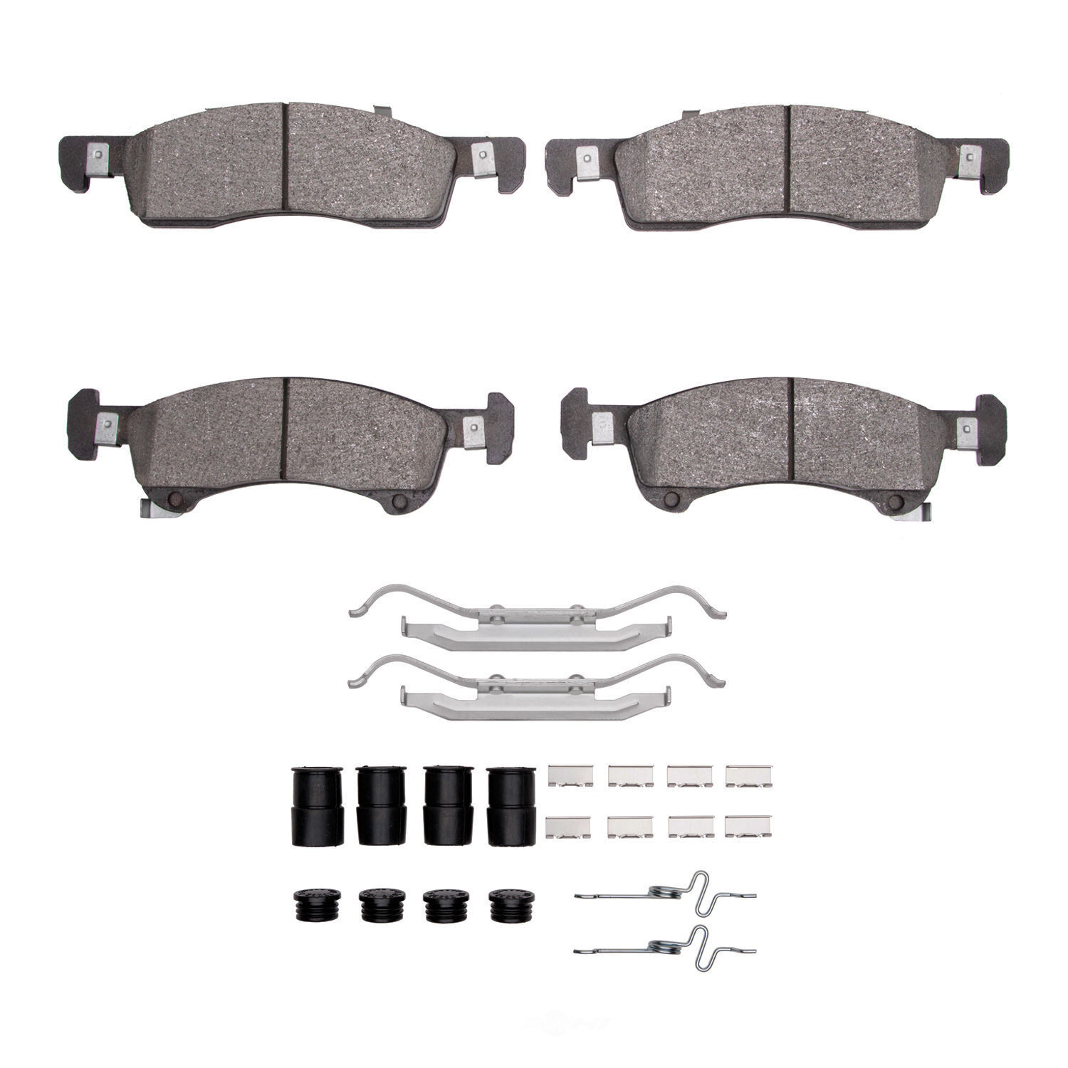 Disc Brake Pad Set-3000 Ceramic Brake Pads and Hardware Kit DFC 1310 ...