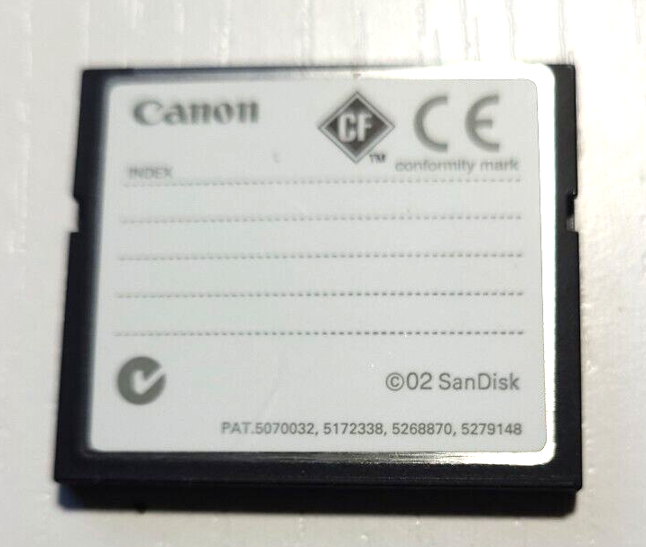 Canon FC-32MH High Speed CF Compact Flash Camera Memory Card 32MB | eBay