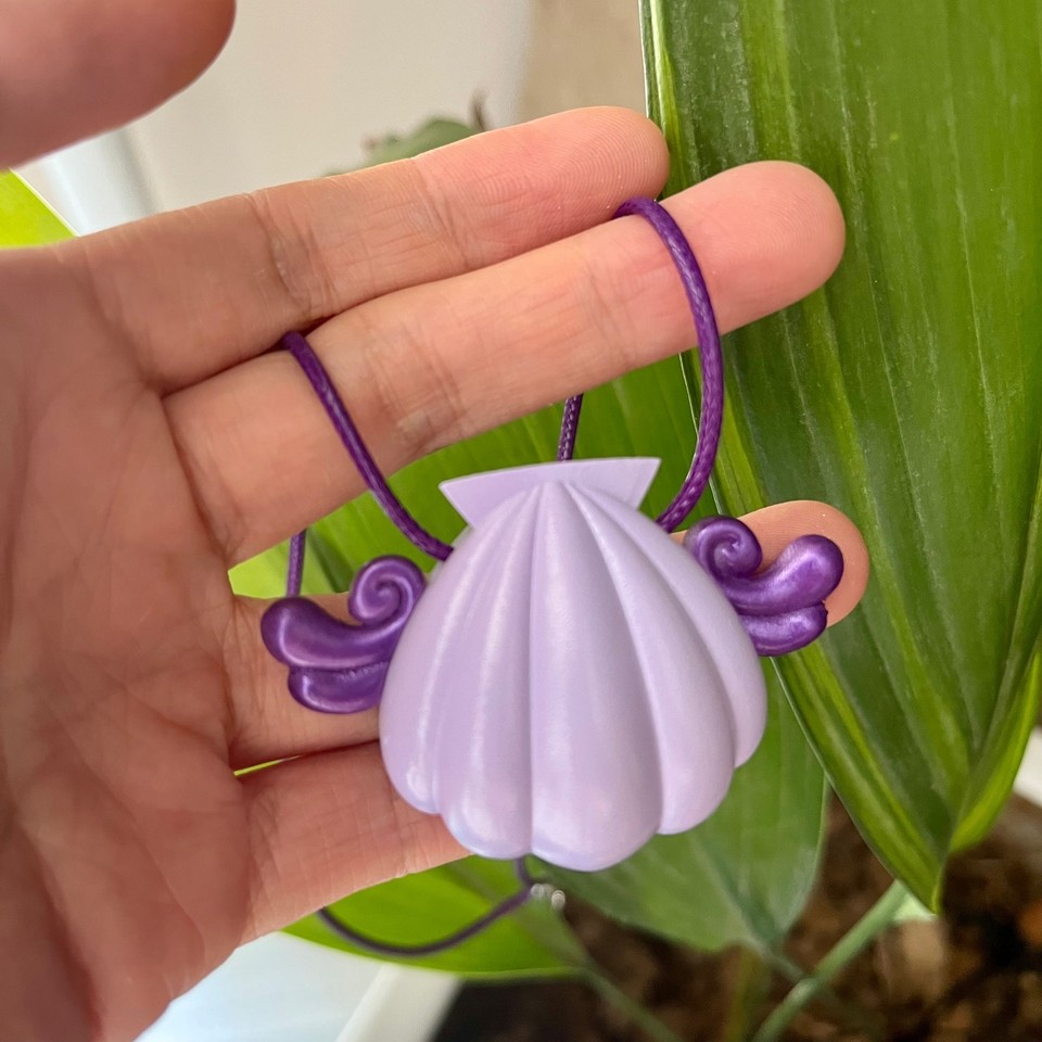 Openable Sea Shell Pendant Mermaid Melody Pichi Pichi Pitch Necklace ...