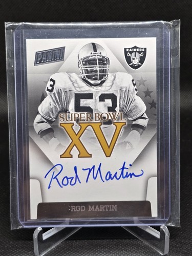 Rod Martin 2015 Panini Super bowl XV #SBXV-RM Autograph Auto OAKLAND ...