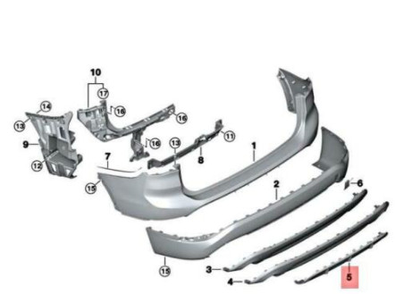 Genuine BMW X1 F48 2014-2018 Undderide Guard Chrome Cover 7379982 NO🇺🇸 ...