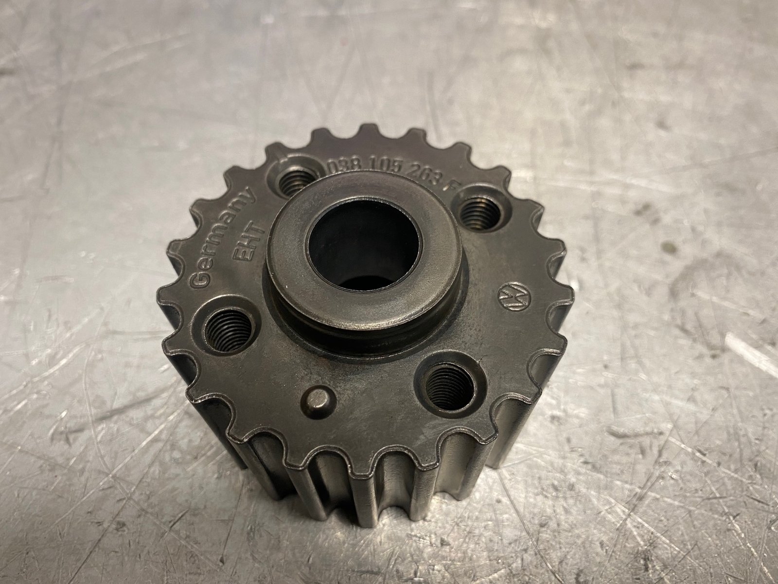 VW+TRANSPORTER+T5+1.9+TDI+PD+105+Crankshaft+Gear+Sprocket+Pulley+ ...