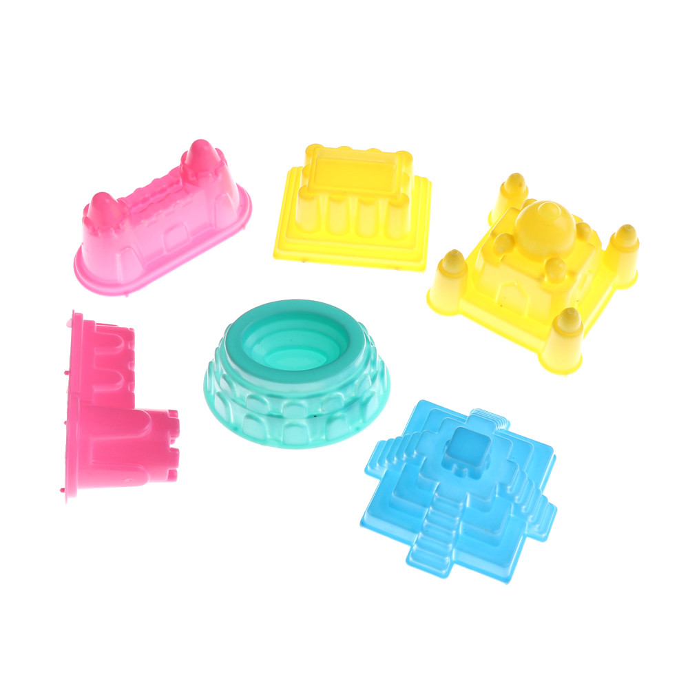 6x Beach Sand Building Model Mold Beach Fun Toys For Children Kids Toy ...