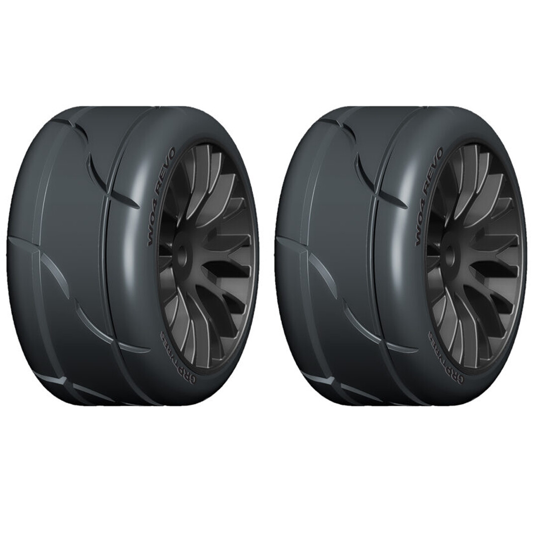 NEW GRP 1:5 TC – W04 REVO – XM3 Hard Tires Mounted on Black Rim (2) | eBay