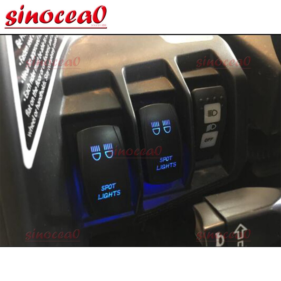 2023 2024 Backlit Light Bar Control Rocker Toggle Switch For ATV UTV ...