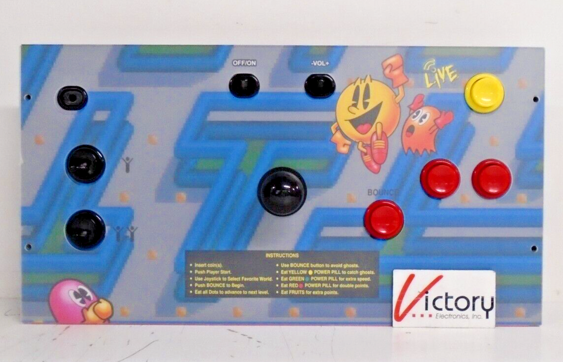 Used Arcade 1up Pac Mania Legacy Control Panel Deck | Controller Deck ...