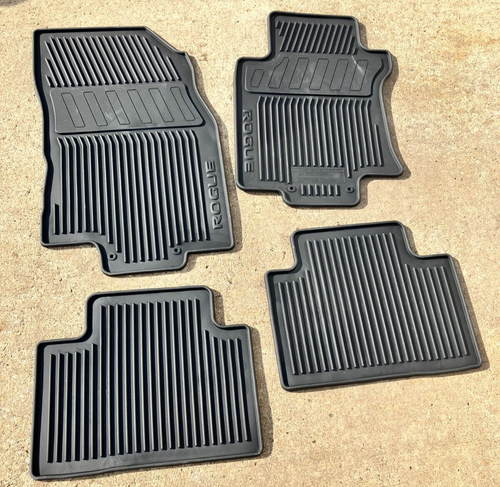 NEW OEM 2014-2019 NISSAN ROGUE 4 PC ALL WEATHER RUBBER FLOOR MATS ...