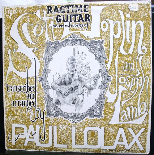 VINYL RECORD ALBUM RAGTIME GUITAR SELECTED SCOTT JOPLIN JOSEPH LAMB ...