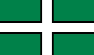 Devon Flag 20x11.7cm Vinyl Stickers car van laptop wall bumper decal ...