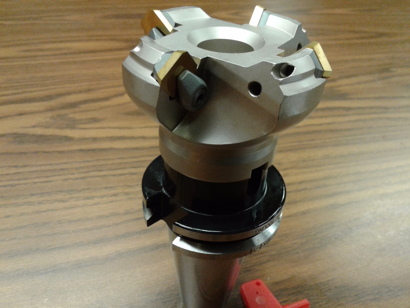 2-1/2" 45 degree indexable face shell mill CAT40 Arbor ,face milling ...