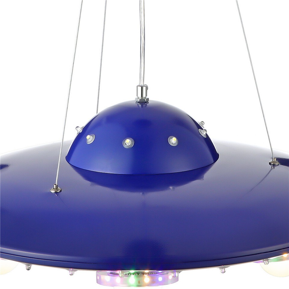 Creative UFO Pendant Light Fixture Spaceship LED Chandelier for ...