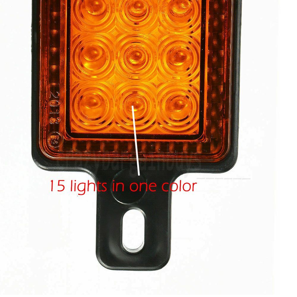 2X 30 LED Sealed Bullbar Lights Front Indicator Park Bull Bar Light Car ...