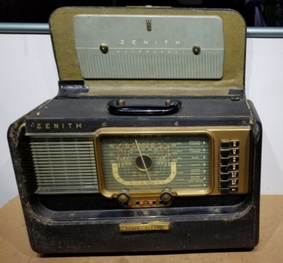 Vintage Zenith Trans Oceanic Wave Magnet H500 Radio 5H40 - Parts ...