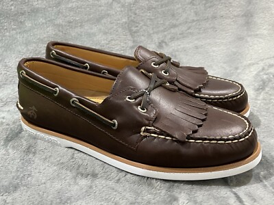 Sperry Top Sider x Brooks Brothers A/O Kiltie Boat Shoes Brown NEW Men ...