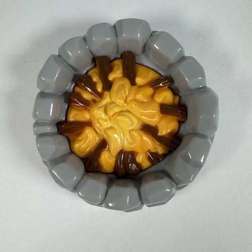 Mattel Barbie Camping Fire Pit Circle Yellow Orange Grey Brown 3" | eBay