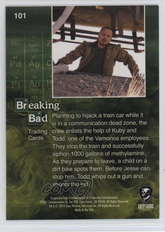 2014 Cryptozoic Breaking Bad Seasons 1-5 The Great Train Robbery #101 ...