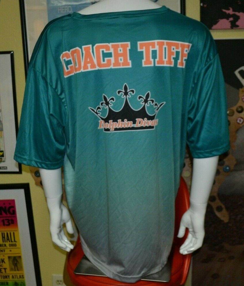 Dolphins Cheer Dolphin Divas Coach Tiff Jersey Shirt 3XL XXXL Football ...