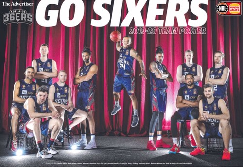 BIG 420mm Adelaide 36ers basketball team POSTER,BARGAIN NBL,nba ...
