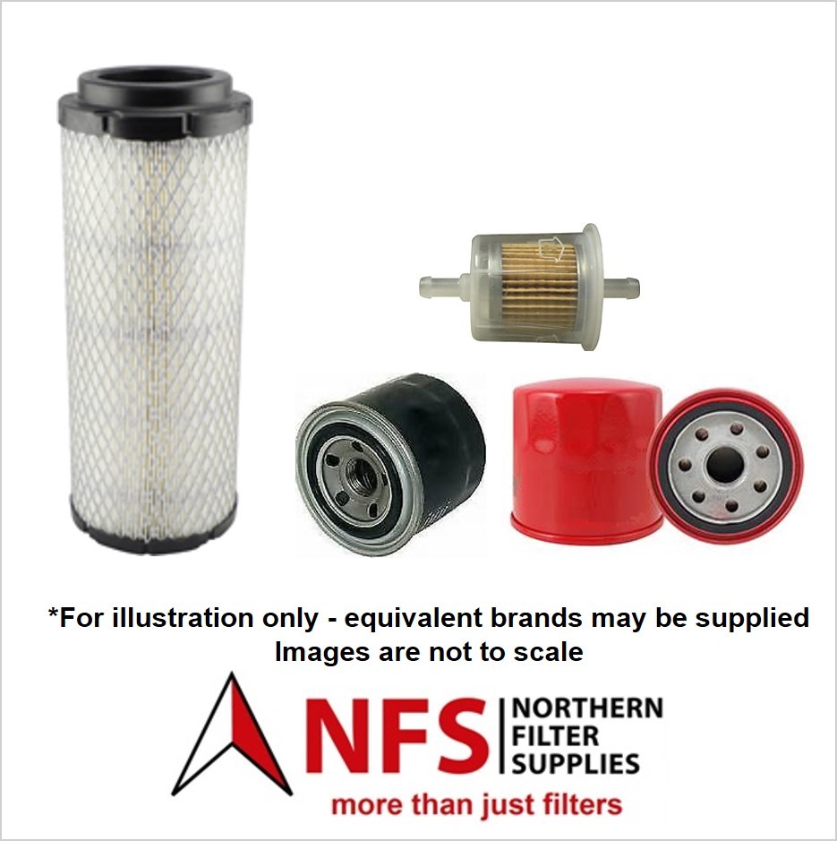 NFS Filter Kit fits Greenmech ARB 150 TB Chipper with Kubota D1105-T ...