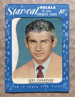 1952 Star Cal Decal Jeff Chandler New in package | eBay