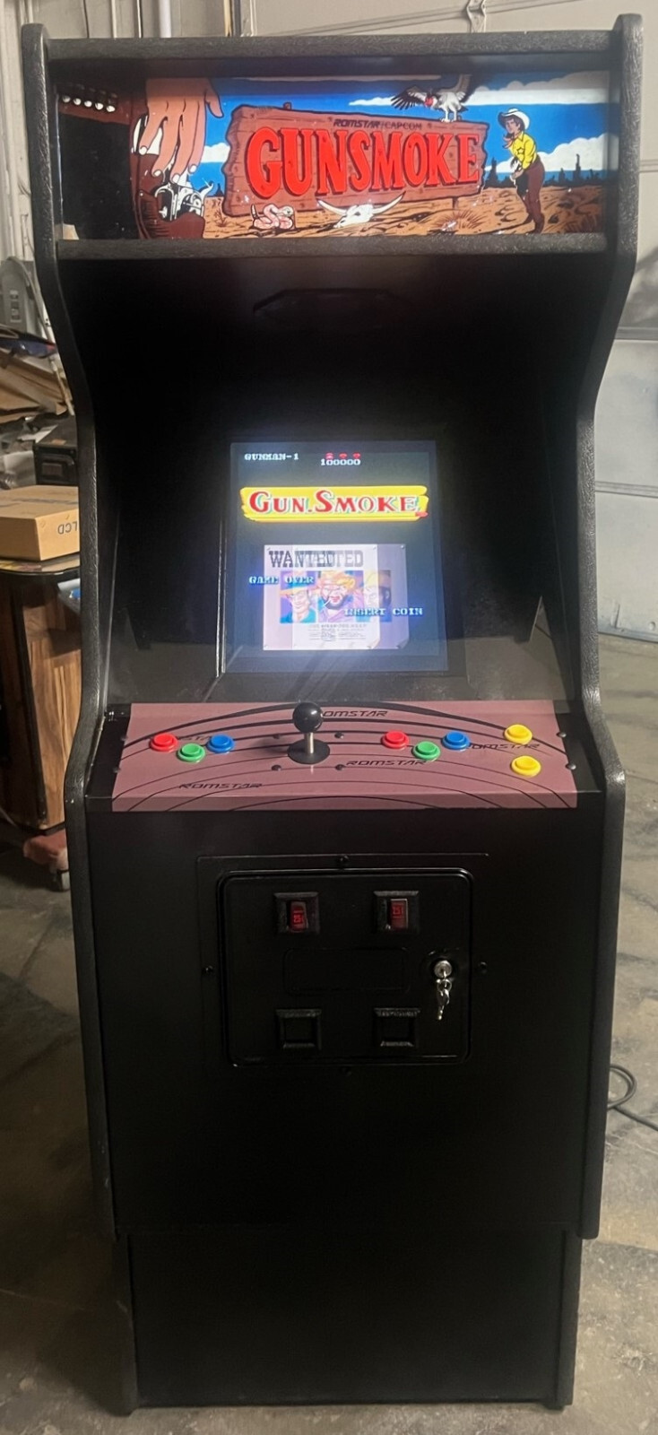 GUN SMOKE ARCADE MACHINE by CAPCOM 1985 (Excellent Condition) | eBay
