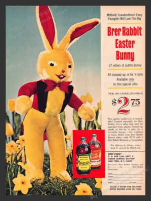Brer Rabbit Easter Bunny Molasses 1960s Print Advertisement Ad 1964 | eBay