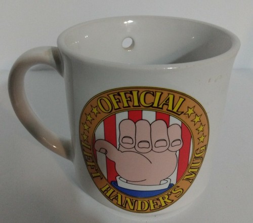Vintage 1982 Left Handed Mug Official Left Handers Mug Collectable A ...