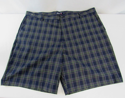 Chaps Golf 78 Plaid Shorts Flat Front Blue & Green Men's Size 42 | eBay