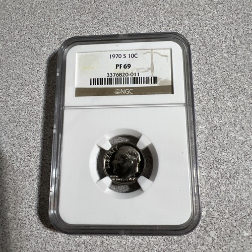 1970 S Roosevelt Dime 10c Certified by NGC PF69 Classic Brown Label | eBay