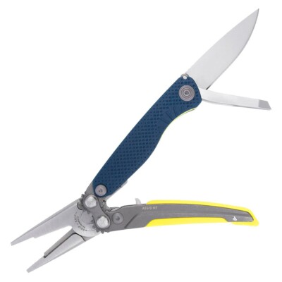 SOG Aegis Multi-Tool Indigo 1.9" CRYO 440 Steel Clip Point Blade And ...