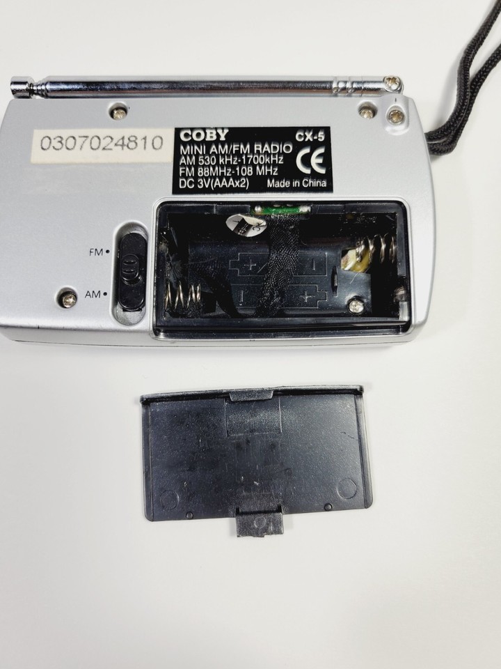 Coby CX-5 Mini AM/FM Radio Tested | eBay