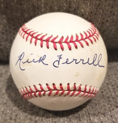 Rick Ferrell Signed Autographed American League Baseball Red Sox Browns ...