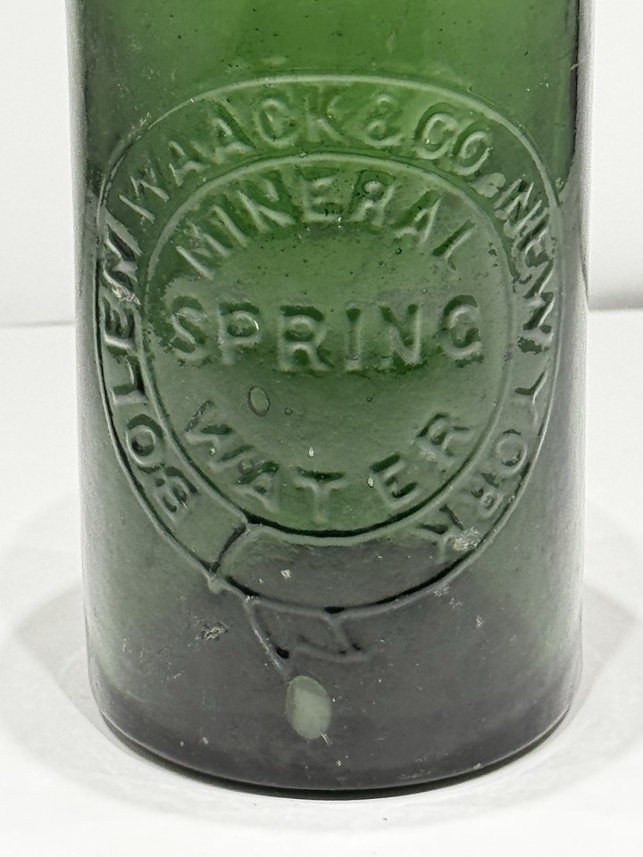 Rare Antique BOLEN WAACK & CO. NEW YORK MINERAL SPRING WATER in Rich ...