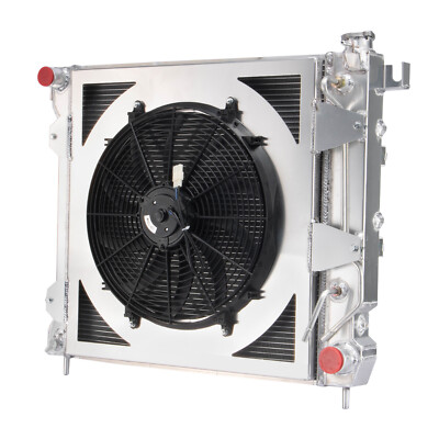 3 Row Radiator Shroud Fan For 1997-1999 Dodge Dakota Durango 5.2L 5.9L ...