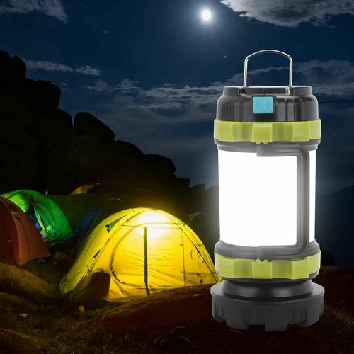 Portable LED Camping Torch Rechargeable Lantern Night Light Tent Lamp ...