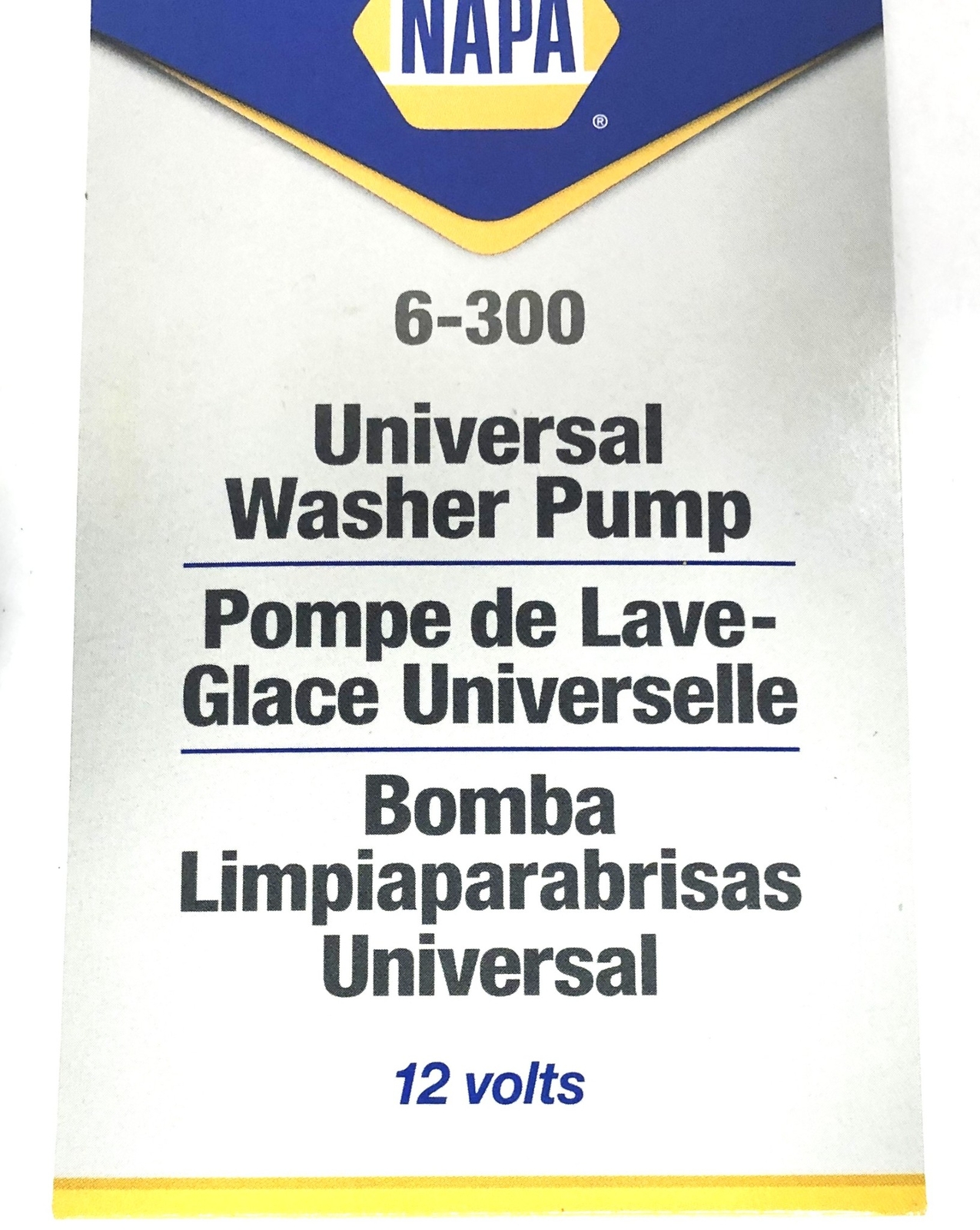 NAPA 12V Universal Washer Pump 6-300 NOS | eBay