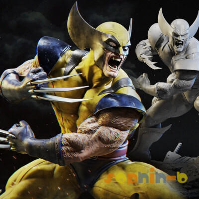 Classic Wolverine Resin 1:4 Model Kit Unpainted 3d Print GK Statue ...