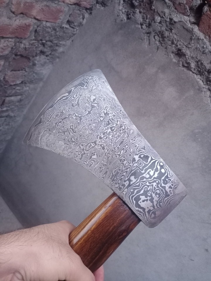 1 OF A KIND Damascus Handmade Camping/Tactical Giant Axe OAL 23" Rose ...