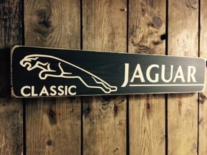 Jaguar Sign Classic Car Plaque Vintage Style Gift Wooden Jag Garage | eBay