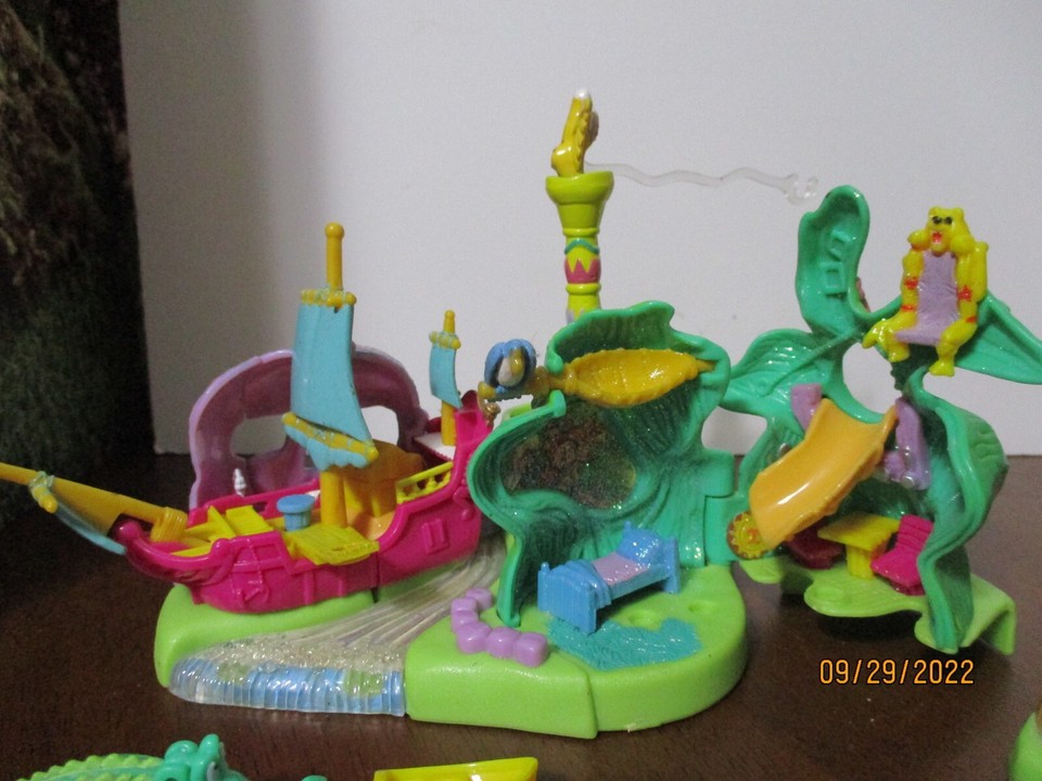 VINTAGE 1997 BLUEBIRD DISNEY POLLY POCKET PETER PAN NEVERLAND PLAYSET ...
