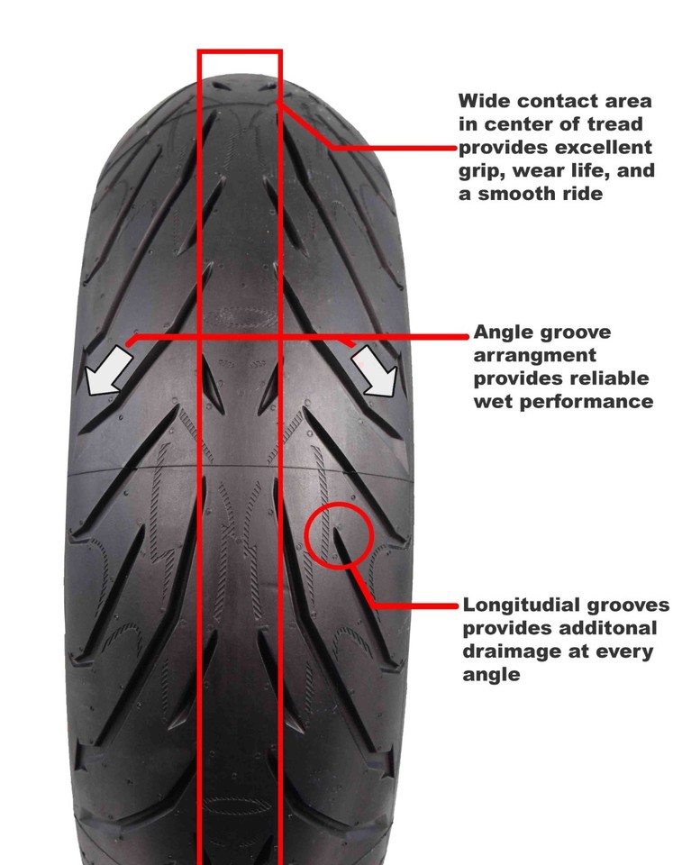 Pirelli 1868700 Angel ST Tire 190/50ZR17 Rear Motorcycle Tire | eBay