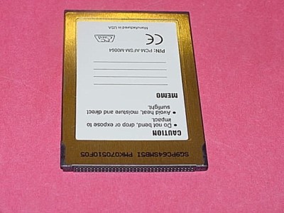 NEW SMART MODULAR PCMCIA 64MB ATA Flash Memory Card TYPE1/CISCO | eBay UK