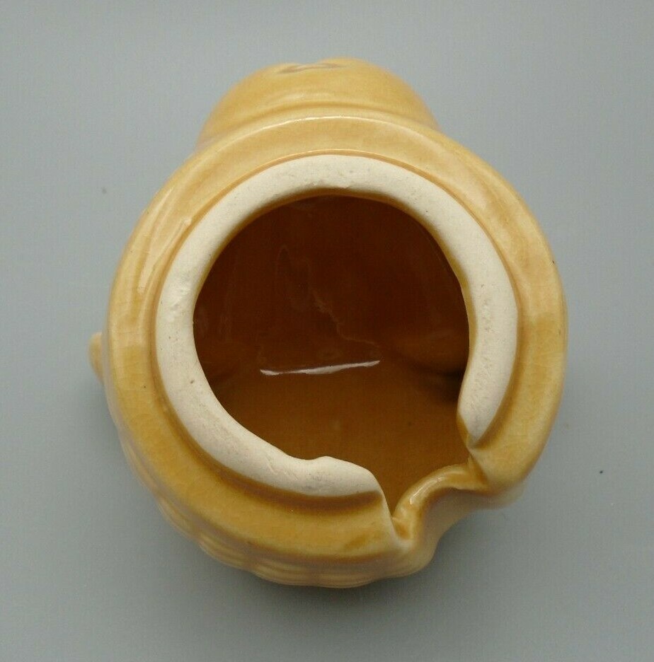 Vintage Ceramic Golden Honey Bear Pot with Wooden Dipper | eBay