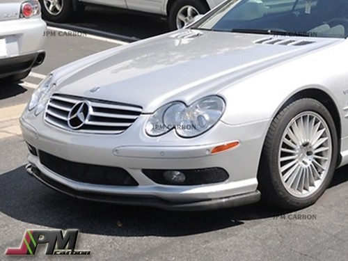 CS Style Carbon Fiber Front Bumper Lip For 2003-2005 Mercedes-Benz R230 ...