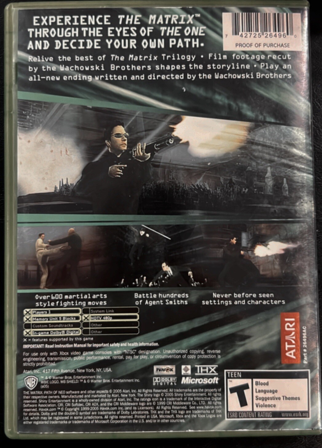 The Matrix: Path Of Neo - Xbox (Pre-Owned) 742725264960 | eBay